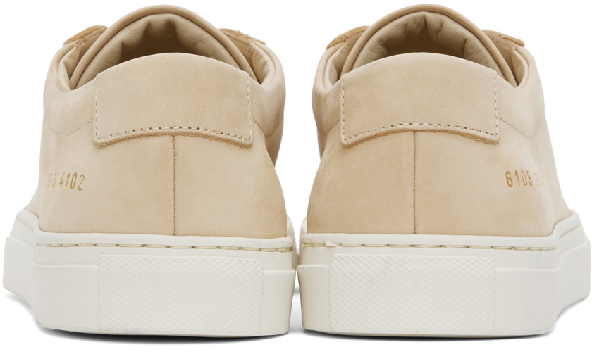 Common Projects Beige Achilles Low Sneakers Common Projects