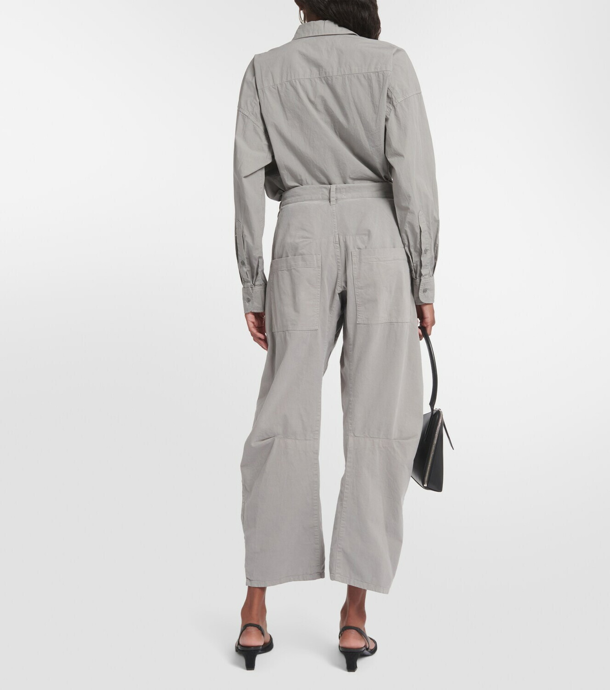 Nili Lotan Shon high-rise twill pants Nili Lotan