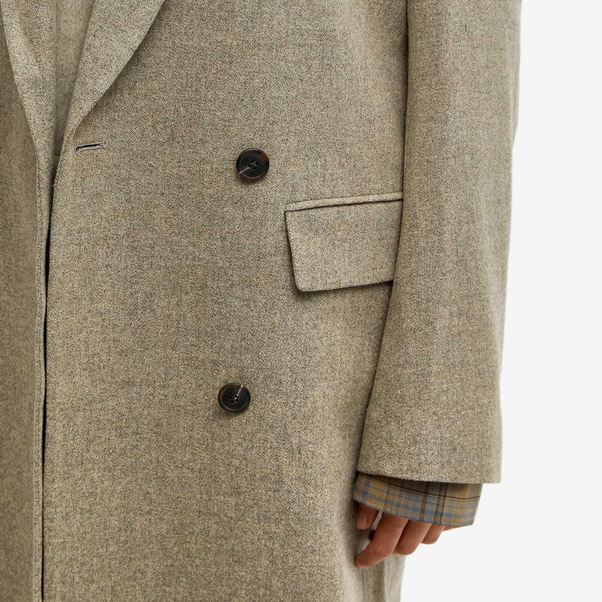 Low Classic Women's Double Long Coat in Beige Low Classic