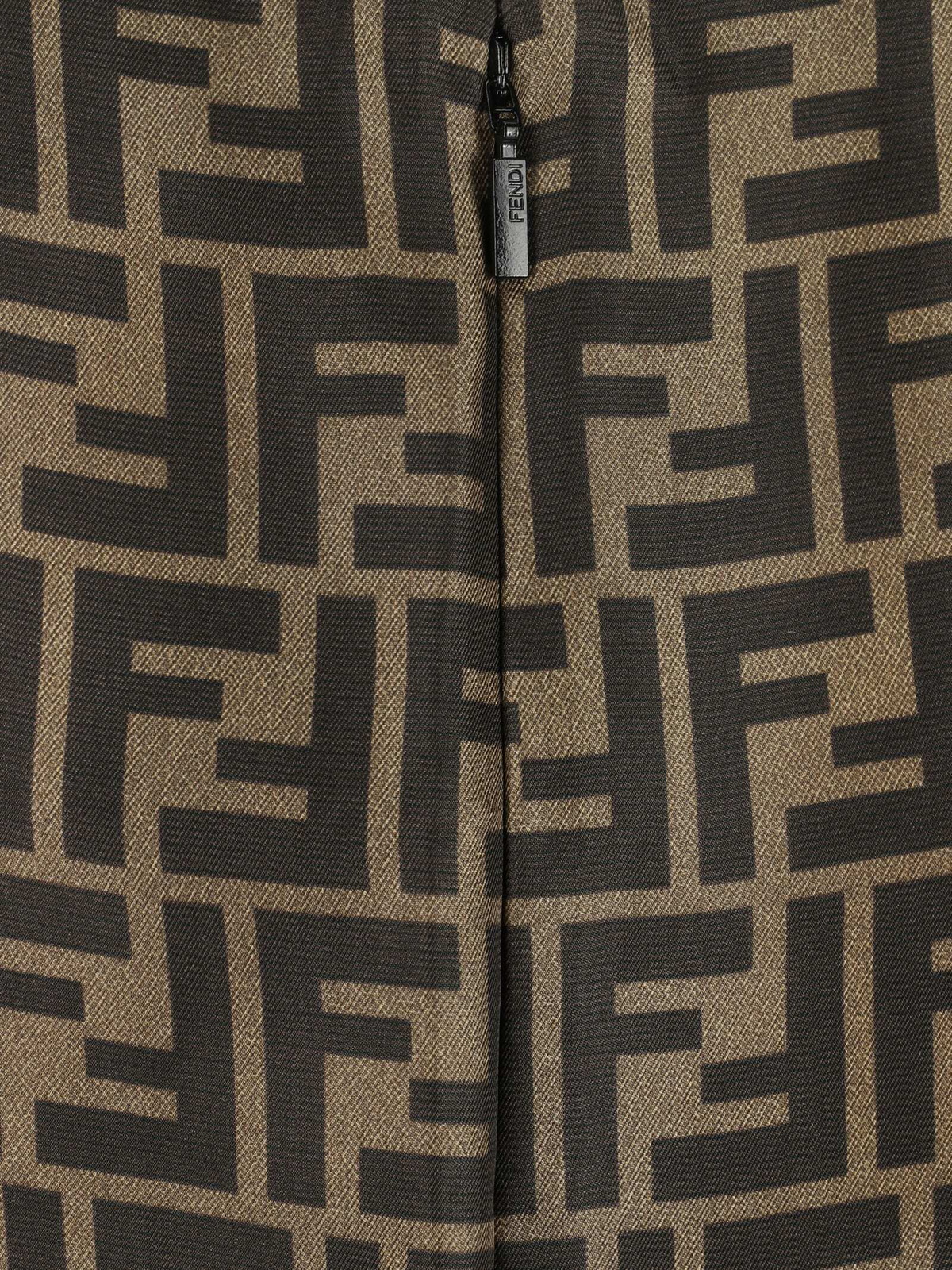Fendi Ff Maxi Skirt Fendi