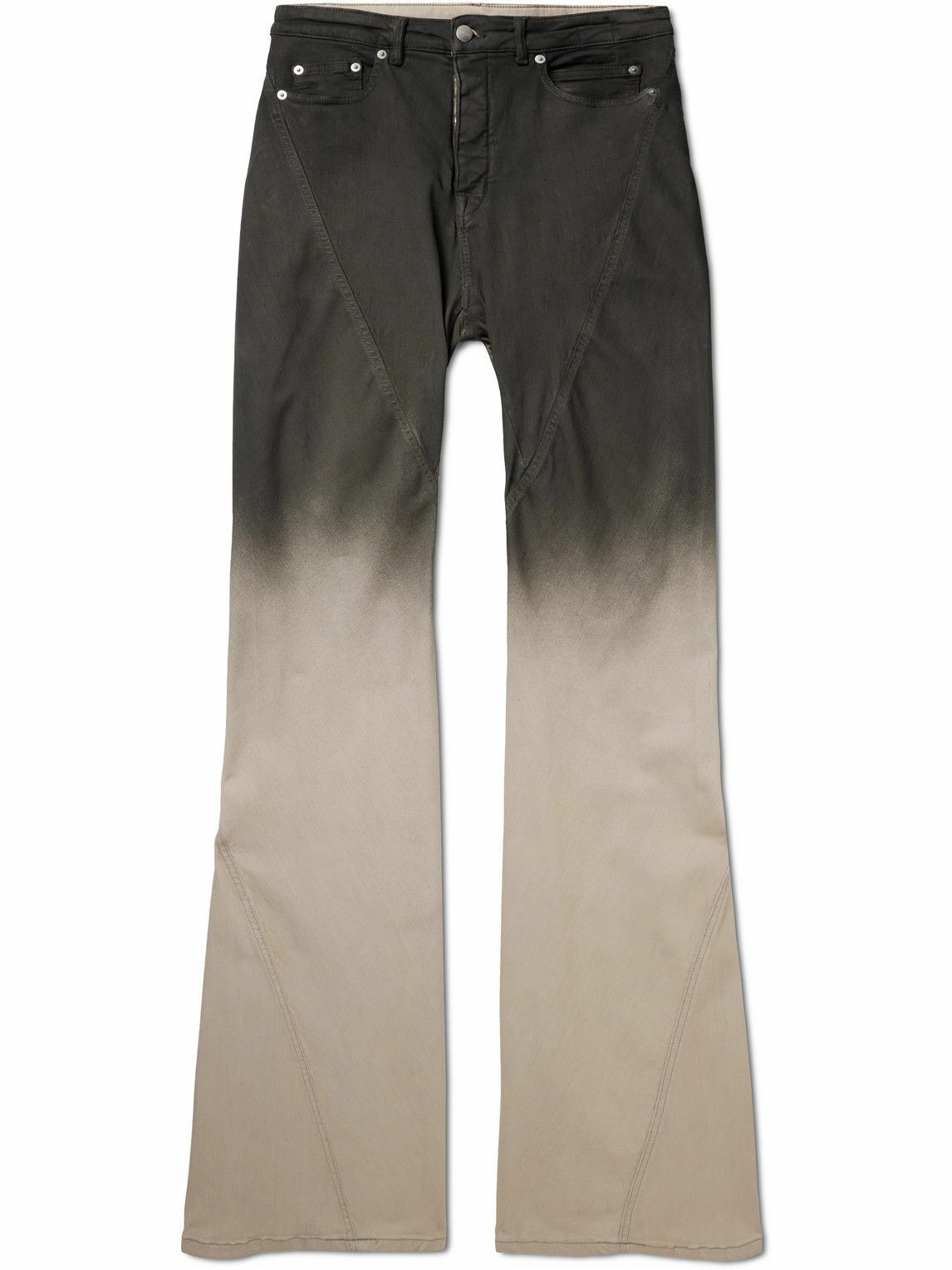 Rick Owens - Black Pearl Skinny-Fit Flared Dégradé Jeans - Black Rick Owens