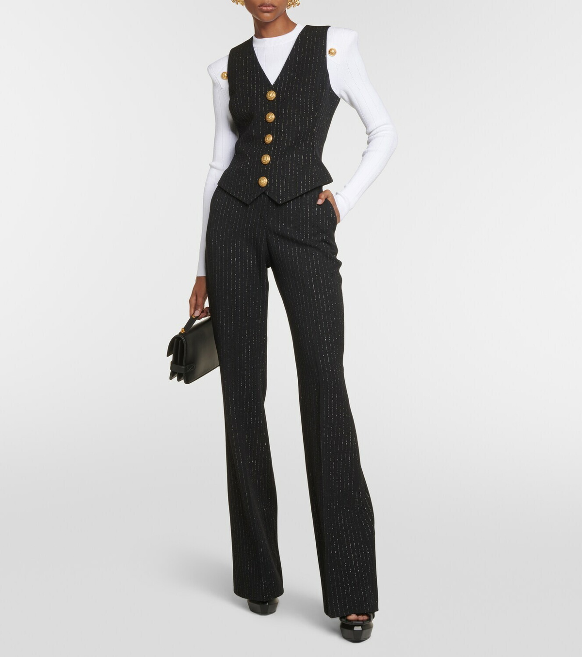 Balmain Chalkstripe wool vest Balmain