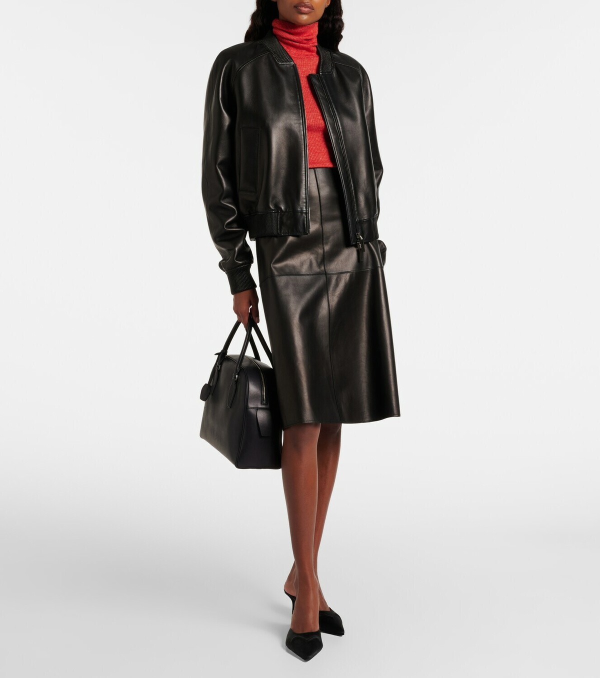 Joseph Niven leather midi skirt Joseph