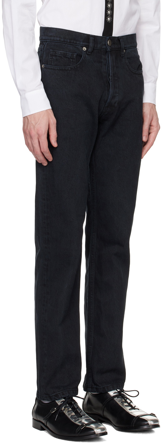 Stefan Cooke Black Embossed Jeans Stefan Cooke