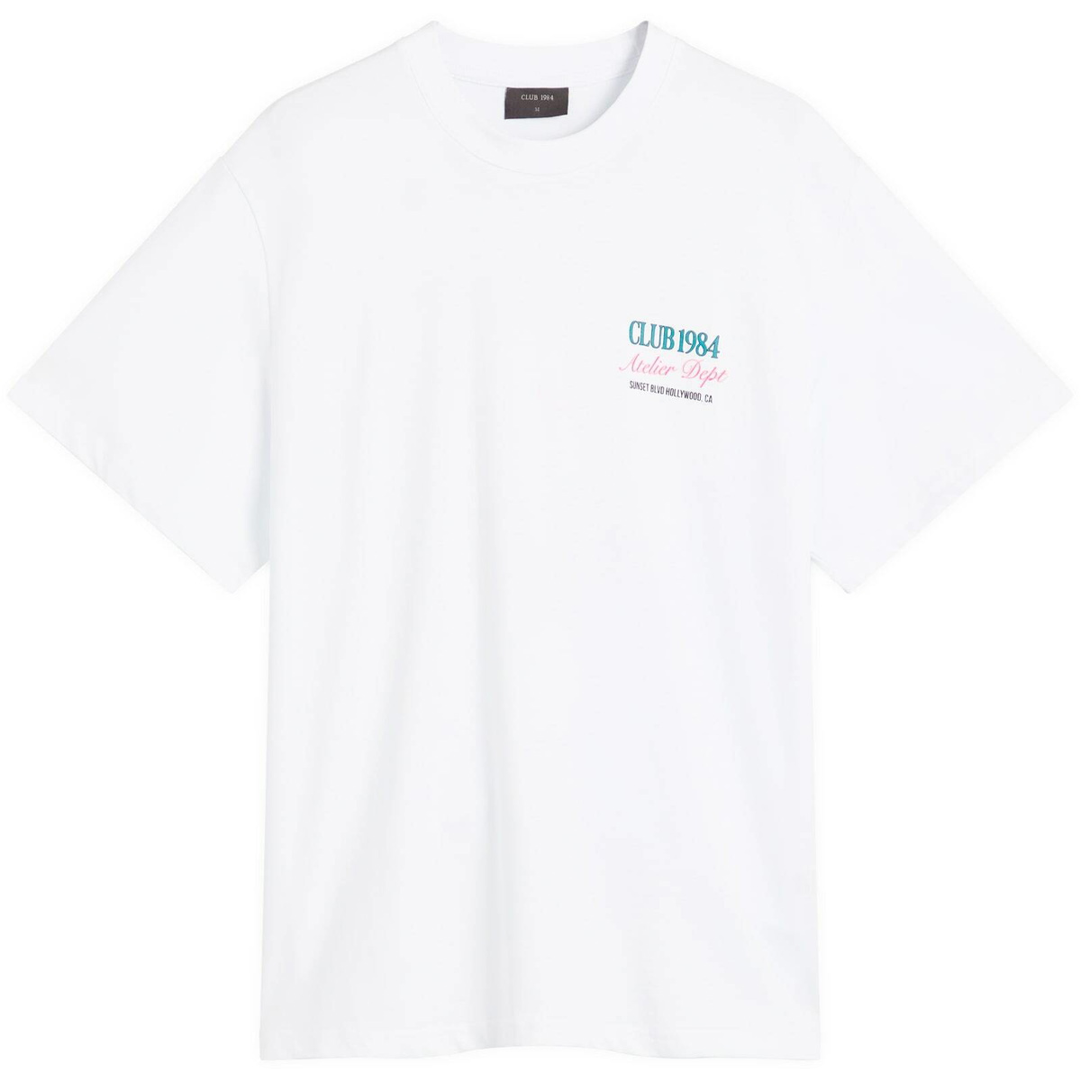 Club 1984 Men's Sunset BLVD T-Shirt in White Club 1984