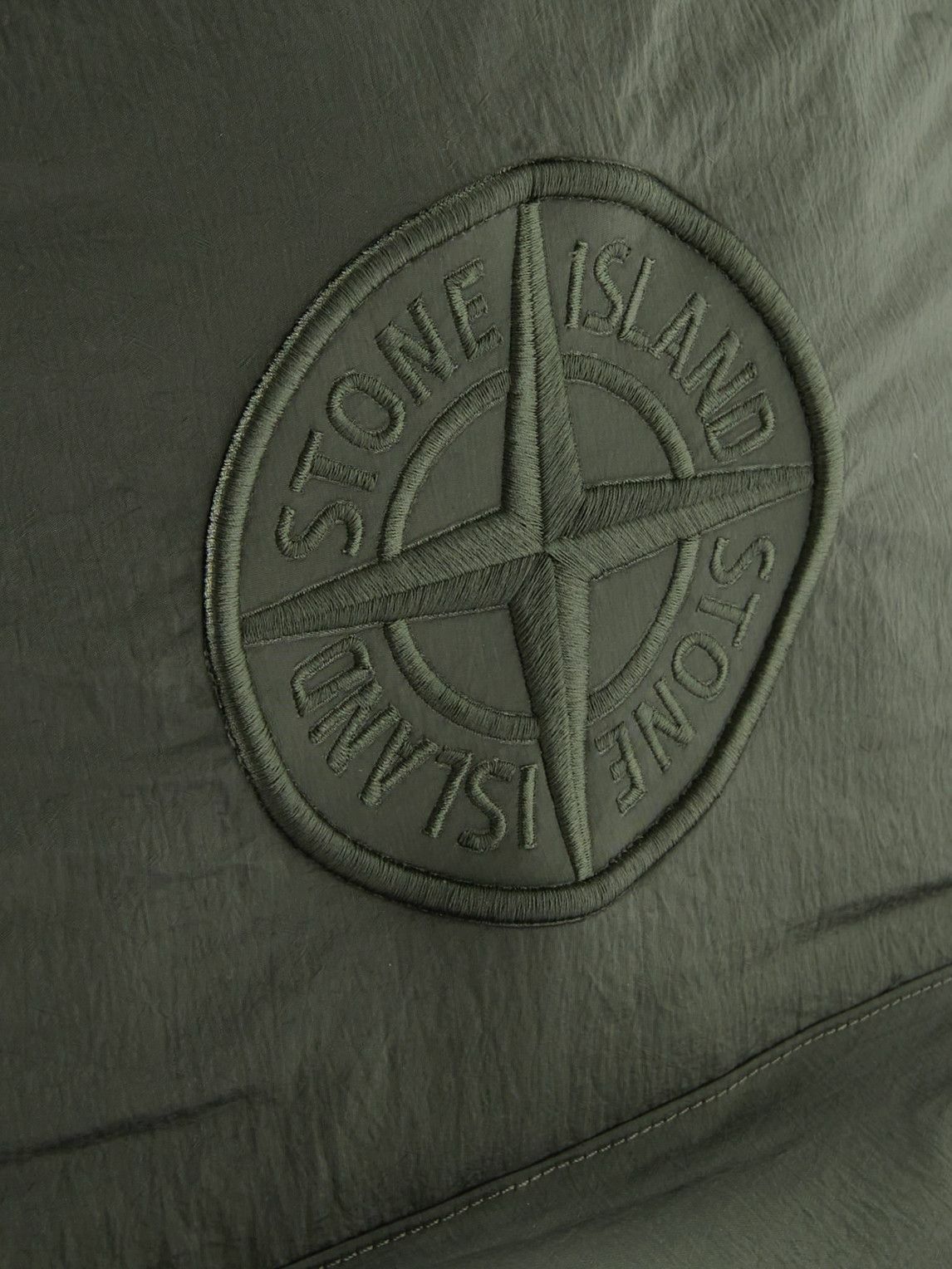 Stone Island - Logo-Embroidered Canvas-Trimmed Crinkled-Nylon Backpack ...