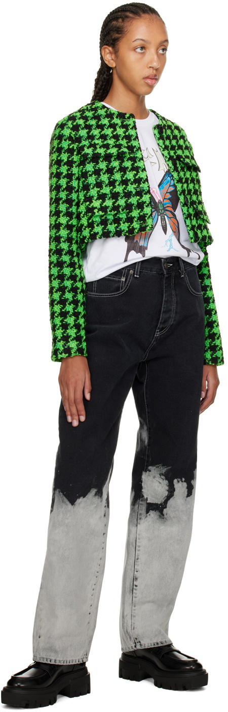 MSGM Green & Black Giacca Jacket MSGM