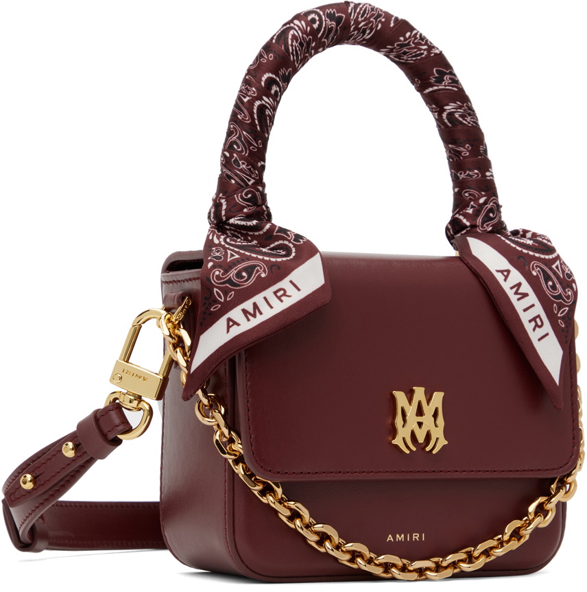 AMIRI Burgundy Micro MA Bag Amiri