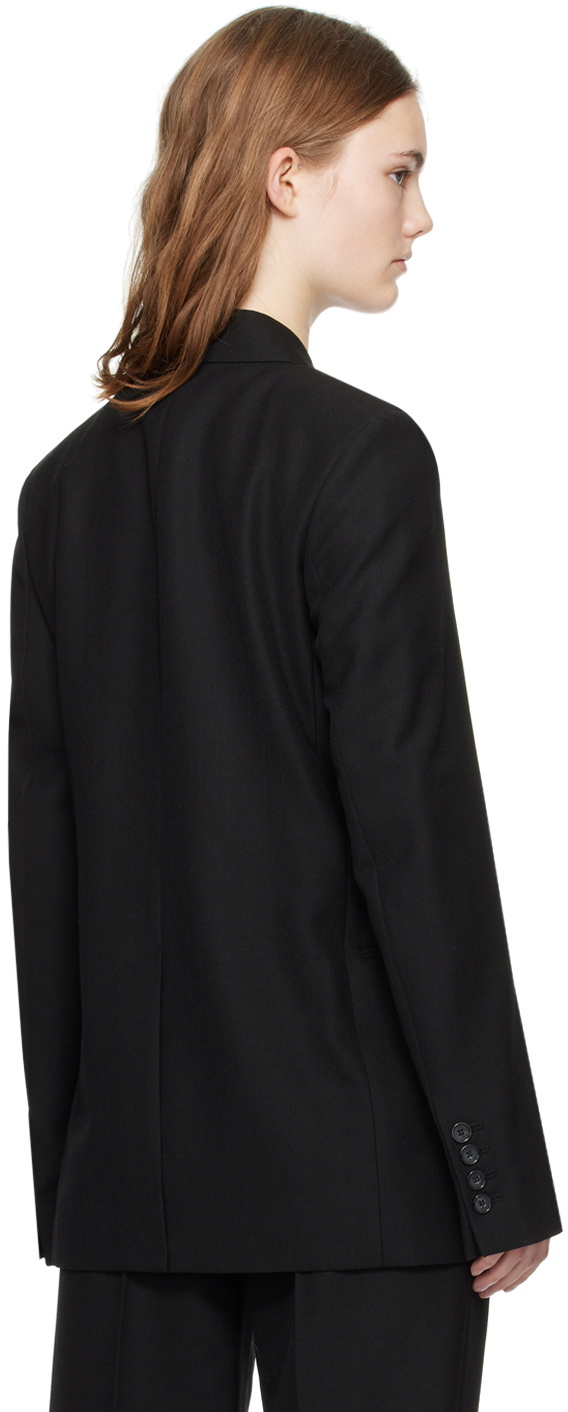 TOTEME Black Off-Center Wrap Blazer Toteme