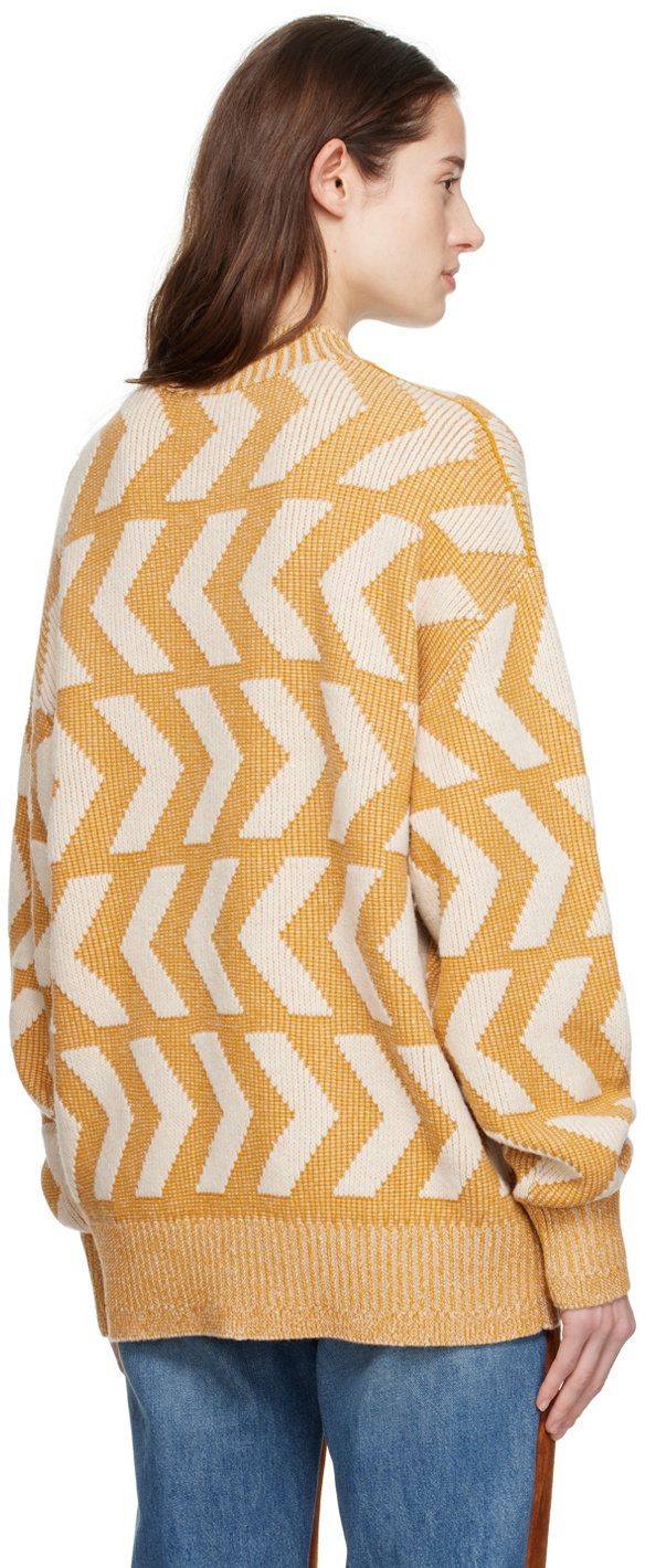 Acne Studios Yellow Mock Neck Sweater Acne Studios