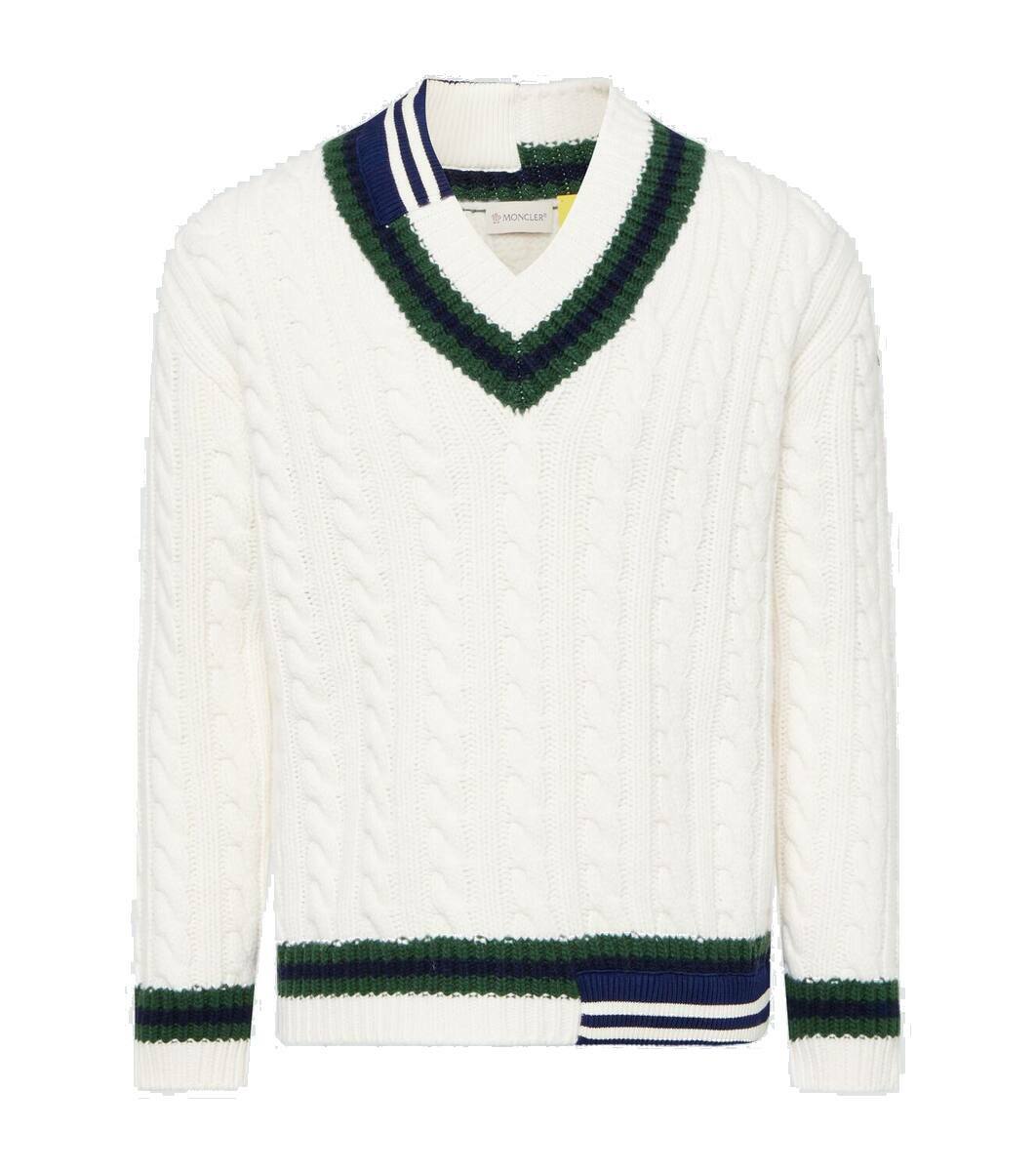 Moncler Genius x Palm Angels cable-knit wool sweater Moncler Genius