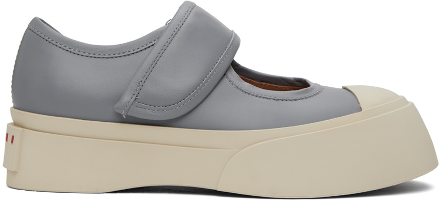 Marni Blue Pablo Mary Jane Ballerina Flats Marni