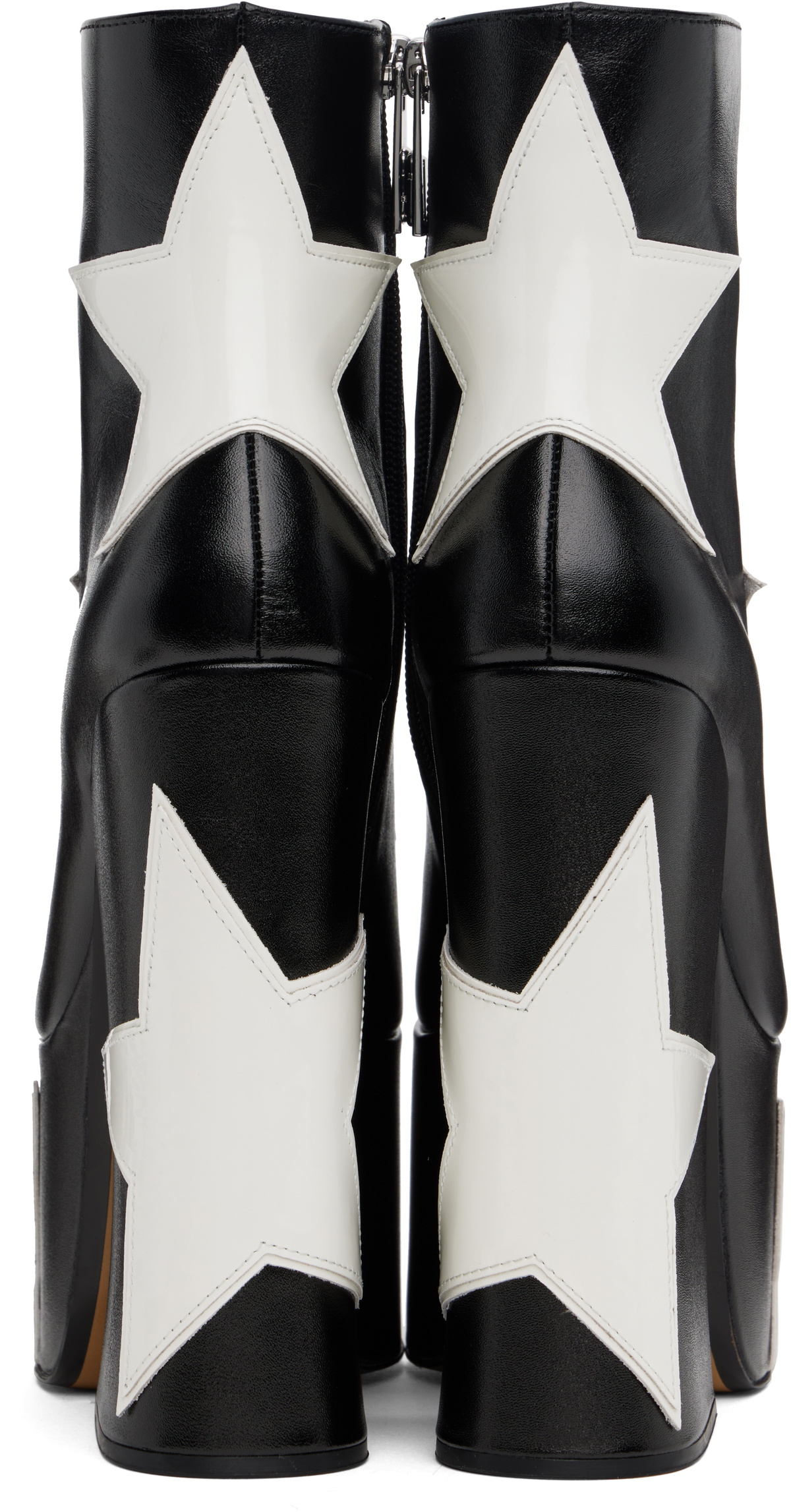 Marc Jacobs Black 'The Star Patcchwork Kiki Platform' Boots Marc Jacobs