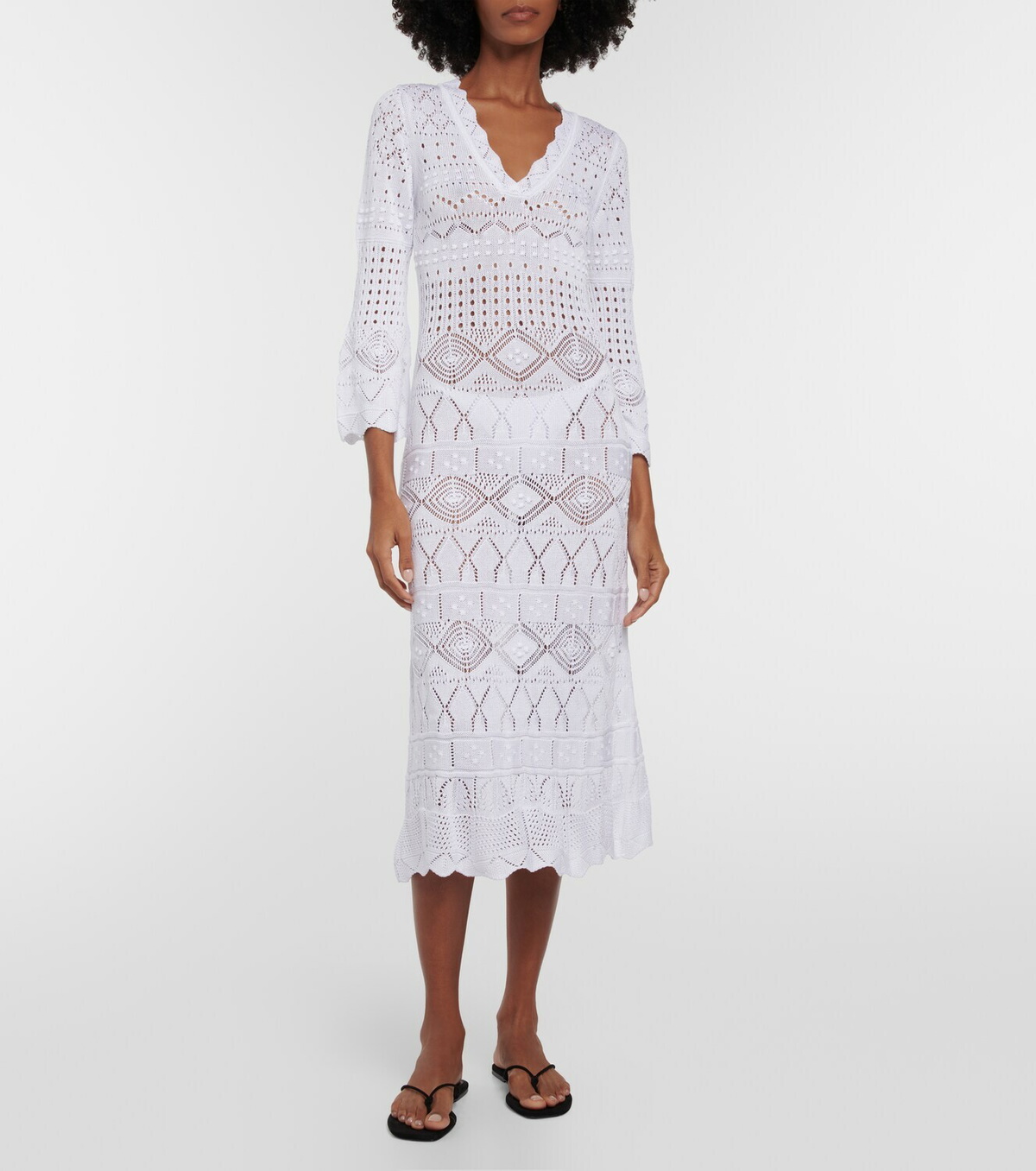 Eres Annette cotton-blend midi dress ERES