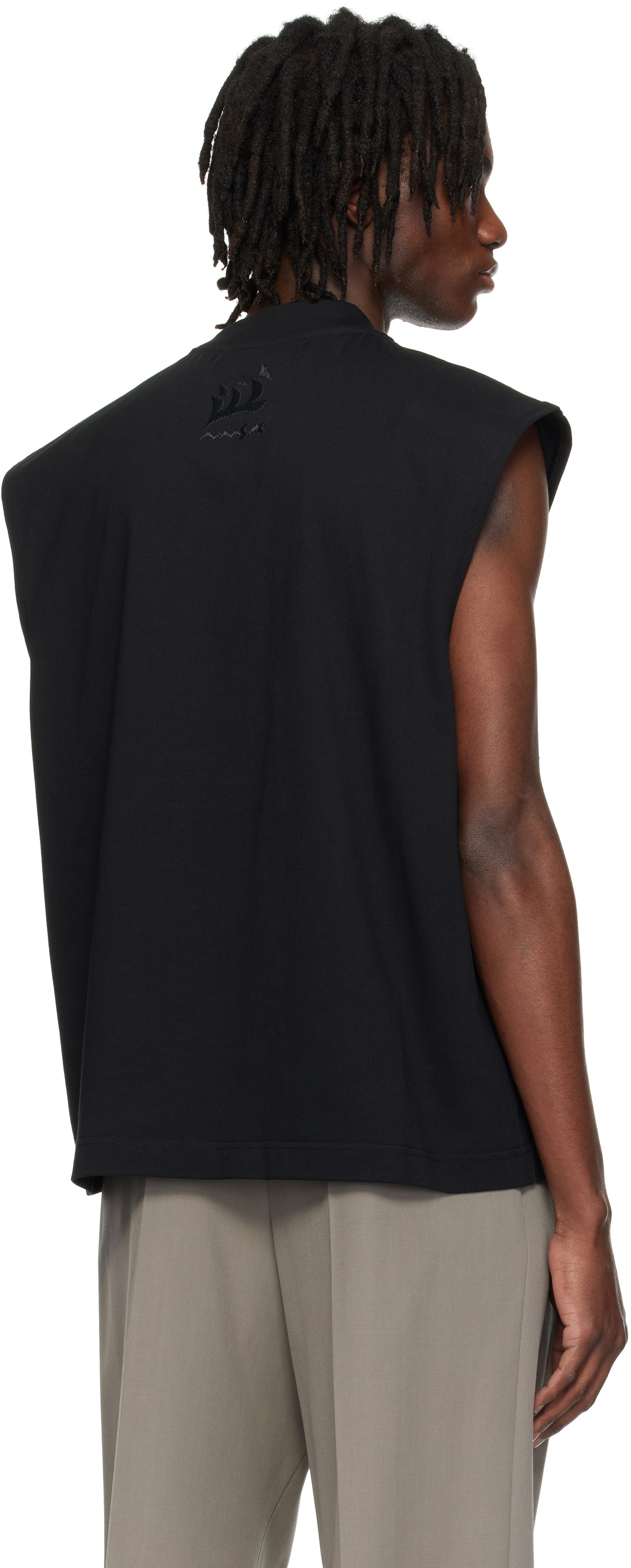 NAMESAKE Black Evans Sell Fish Squid Tank Top NAMESAKE