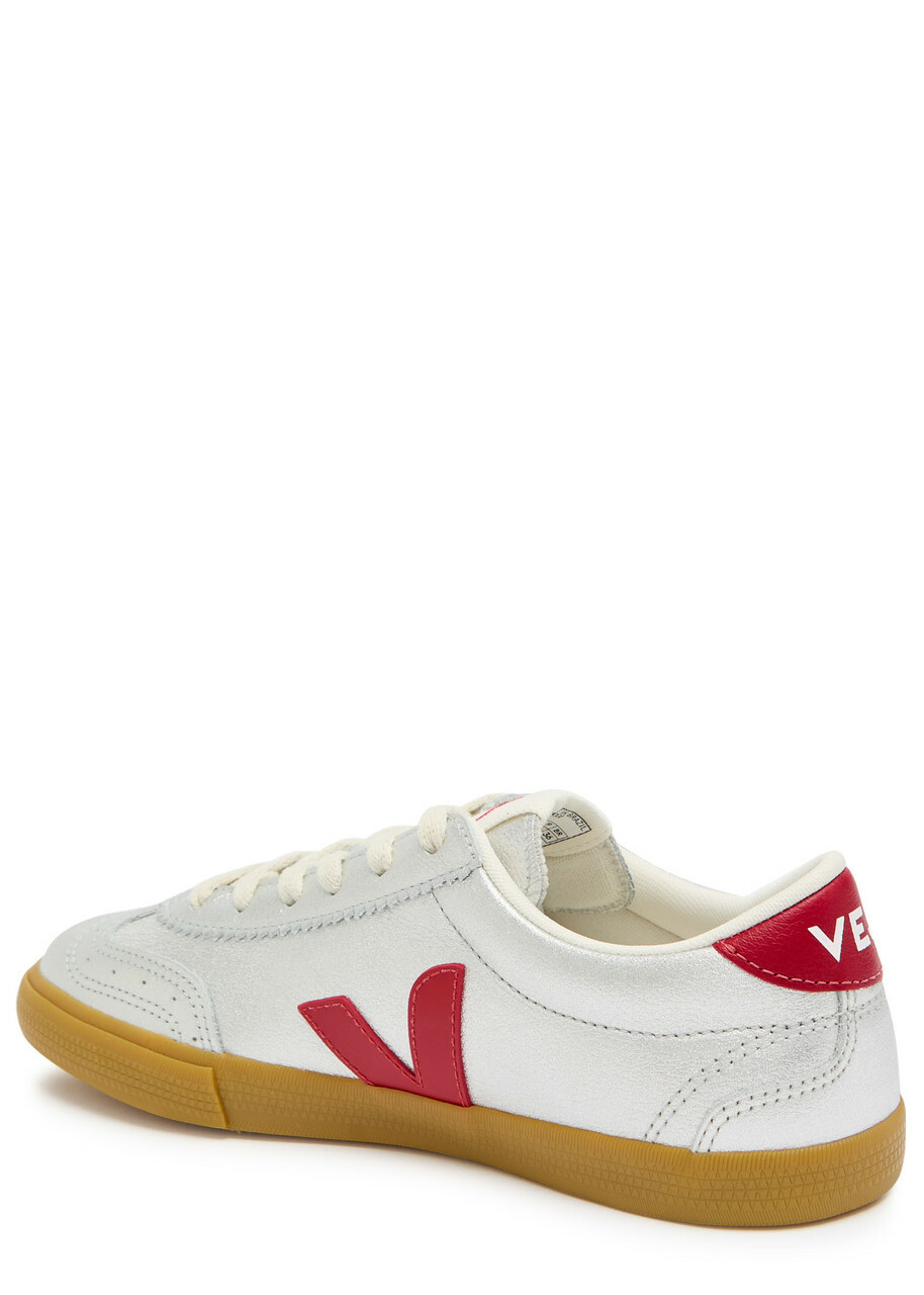 Veja Volley Metallic Leather Sneakers Silver VEJA