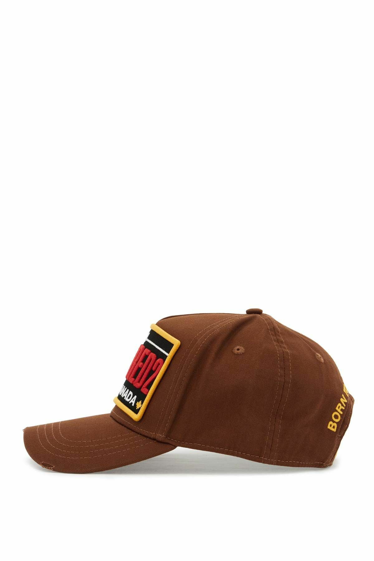 DSQUARED2 baseball cap with logo patch Brown Dsquared2