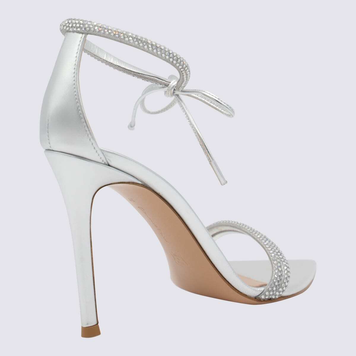 Gianvito Rossi Silver Leather Sandals Gianvito Rossi
