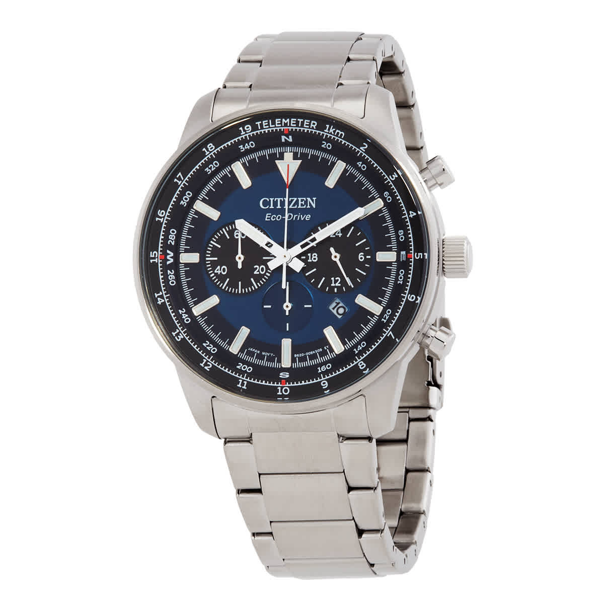 Citizen Chronograph Eco-Drive Blue Dial Mens Watch CA4500-91L Citizen