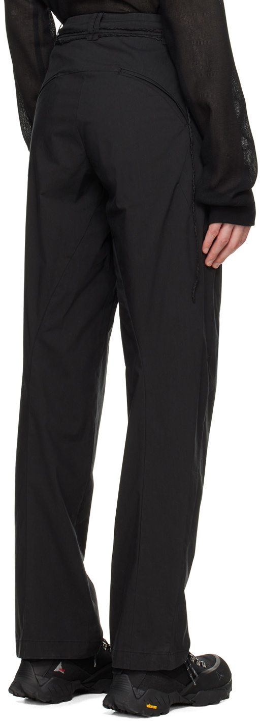 Hyein Seo Black Vented Trousers Hyein Seo