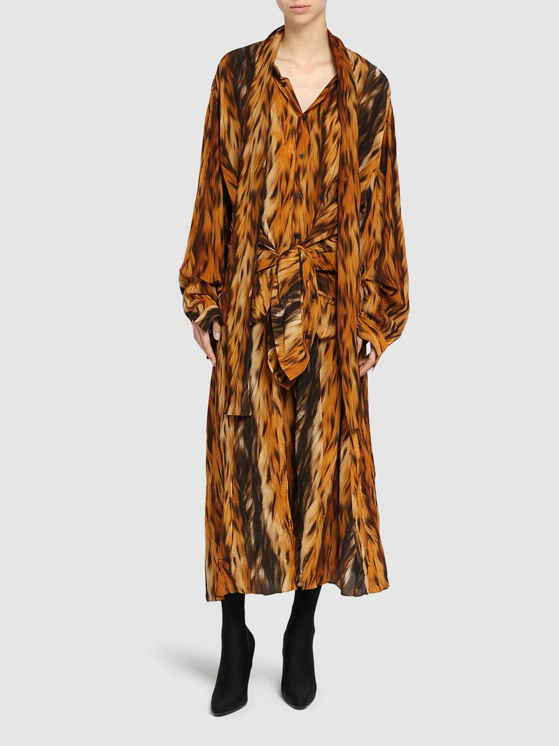 BALENCIAGA Knotted Tech Dress Balenciaga