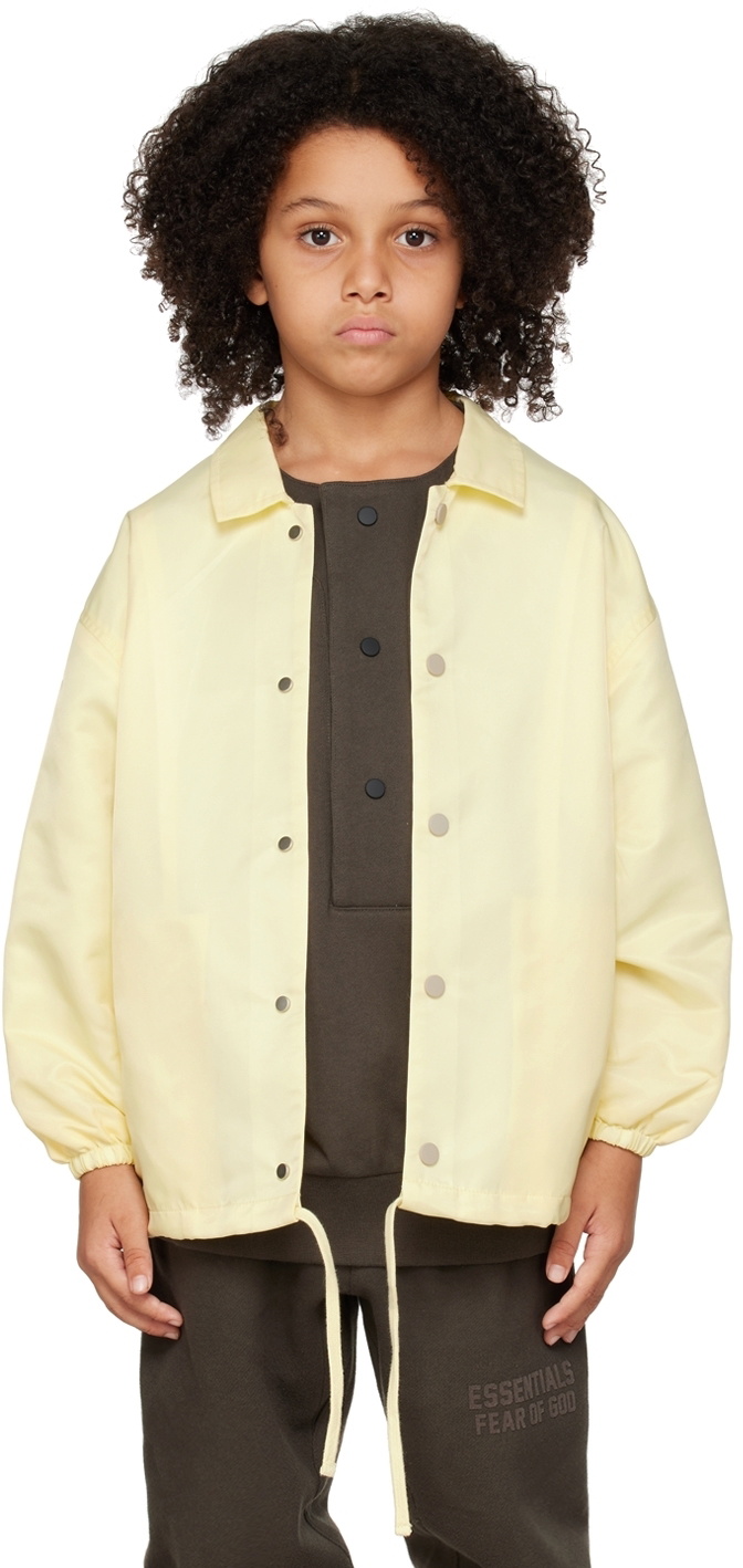 Essentials Kids Yellow '1977' Coaches Jacket Essentials