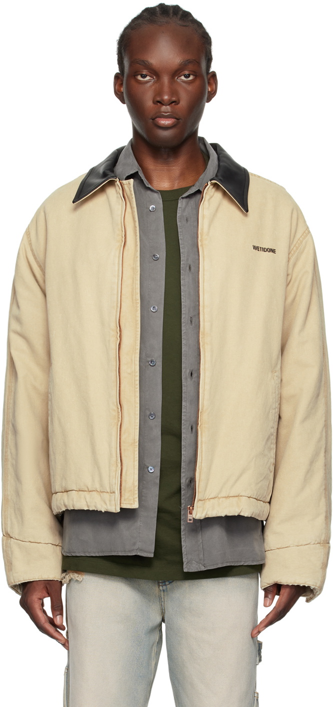 We11done Beige Padded Jacket We11done