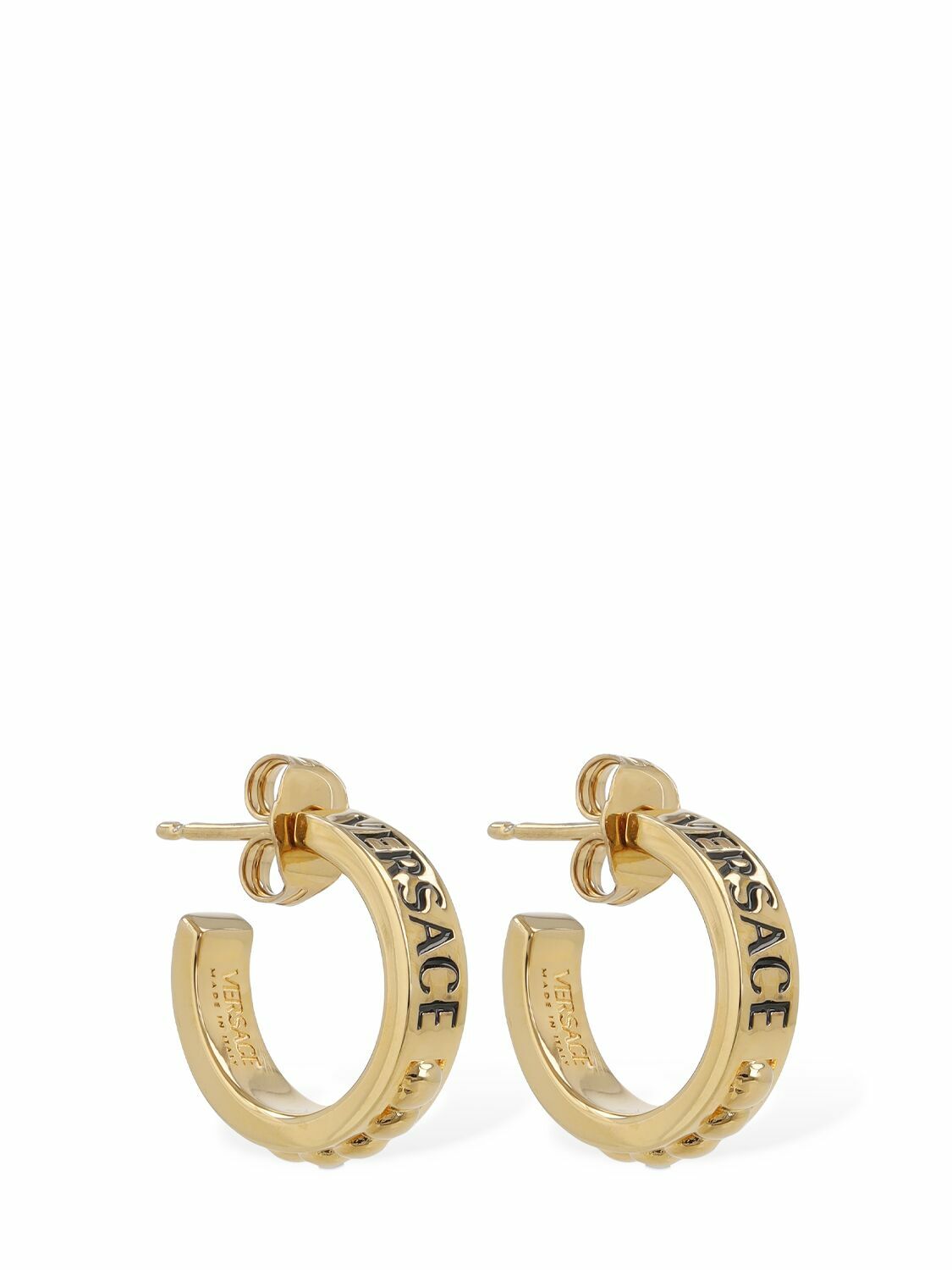 VERSACE - Metal Logo Earrings Versace