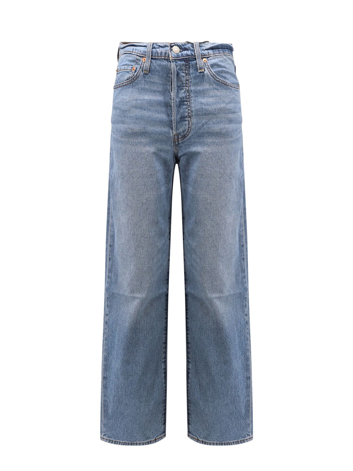 Levi's Ribcage Straight Ankle Stretch Denim Jeans Levi's Red