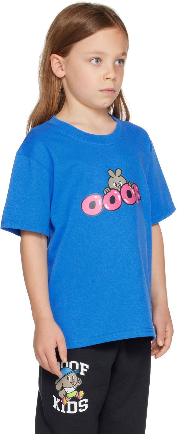 OOOF SSENSE Exclusive Kids Blue Peek T-Shirt OOOF