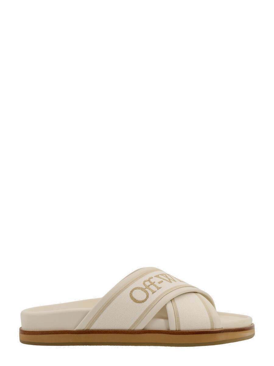 Off White Sandals Beige Womens Off-White