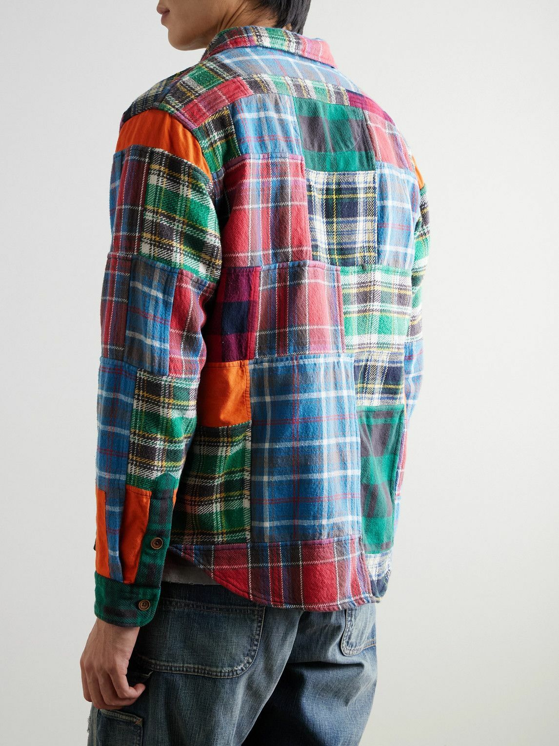 Polo Ralph Lauren - Polo Country Checked Patchwork Cotton-Flannel Shirt ...