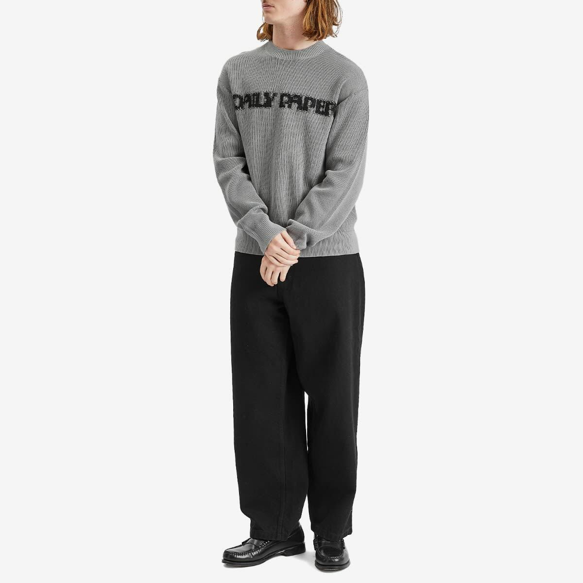 Daily Paper Men's Logo Knit Sweater in Wet Weather Daily Paper