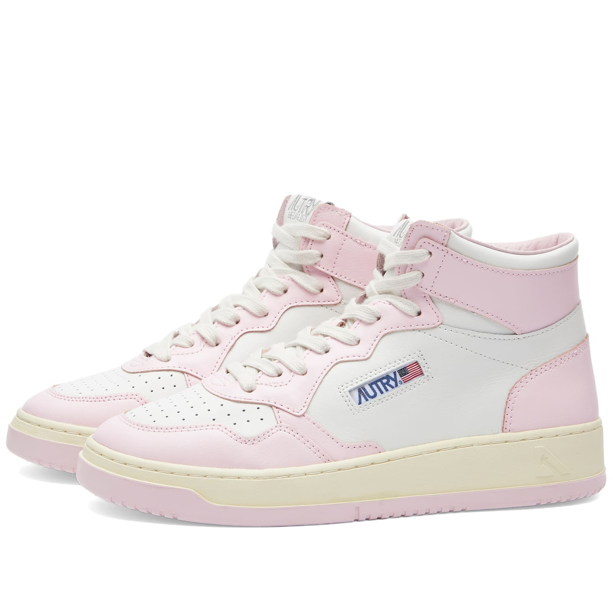 Autry Women's Medalist Mid Sneakers in White Autry