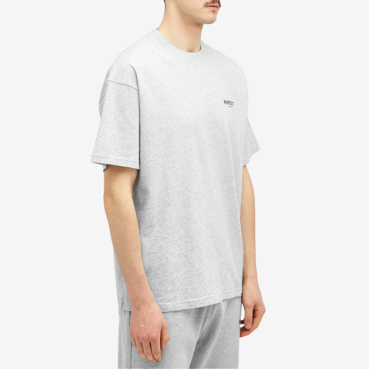 Represent Men's Owners Club T-Shirt in Ash Grey/Black Represent