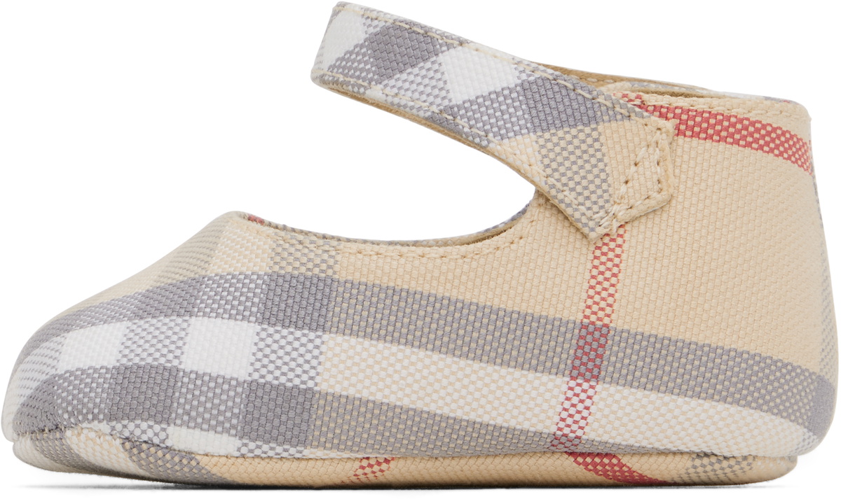 Burberry Baby Beige Check Mary Jane Pre-Walkers Burberry