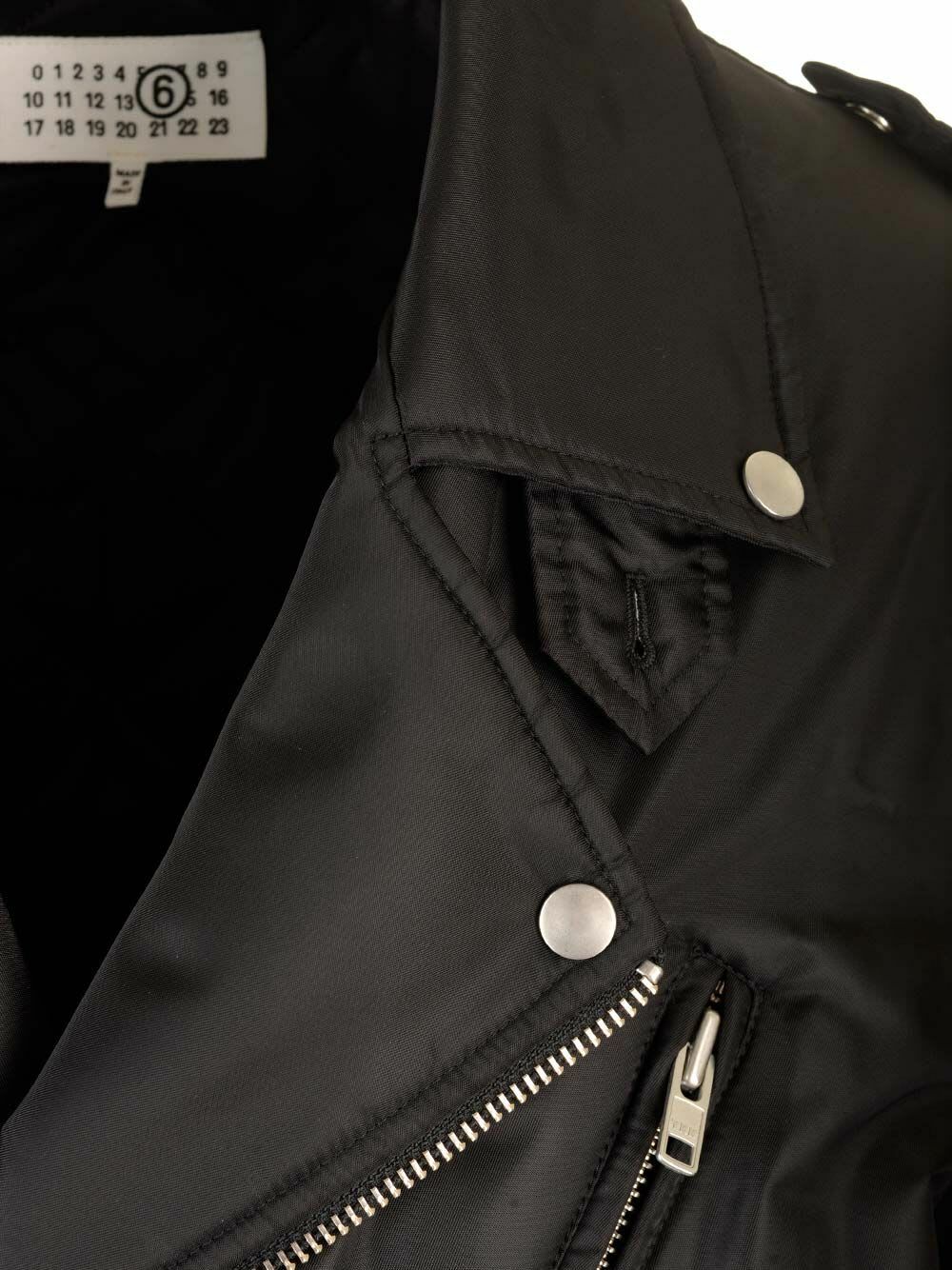 MM6 Maison Margiela Faux Leather Biker Jacket MM6 Maison Margiela