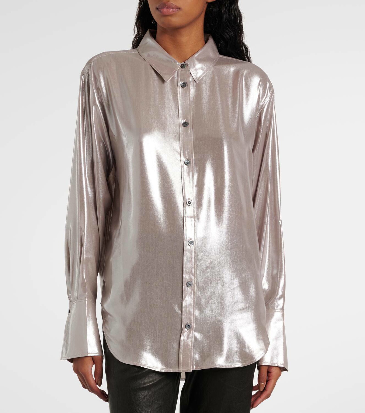 Frame The Standard lamé shirt Frame Denim