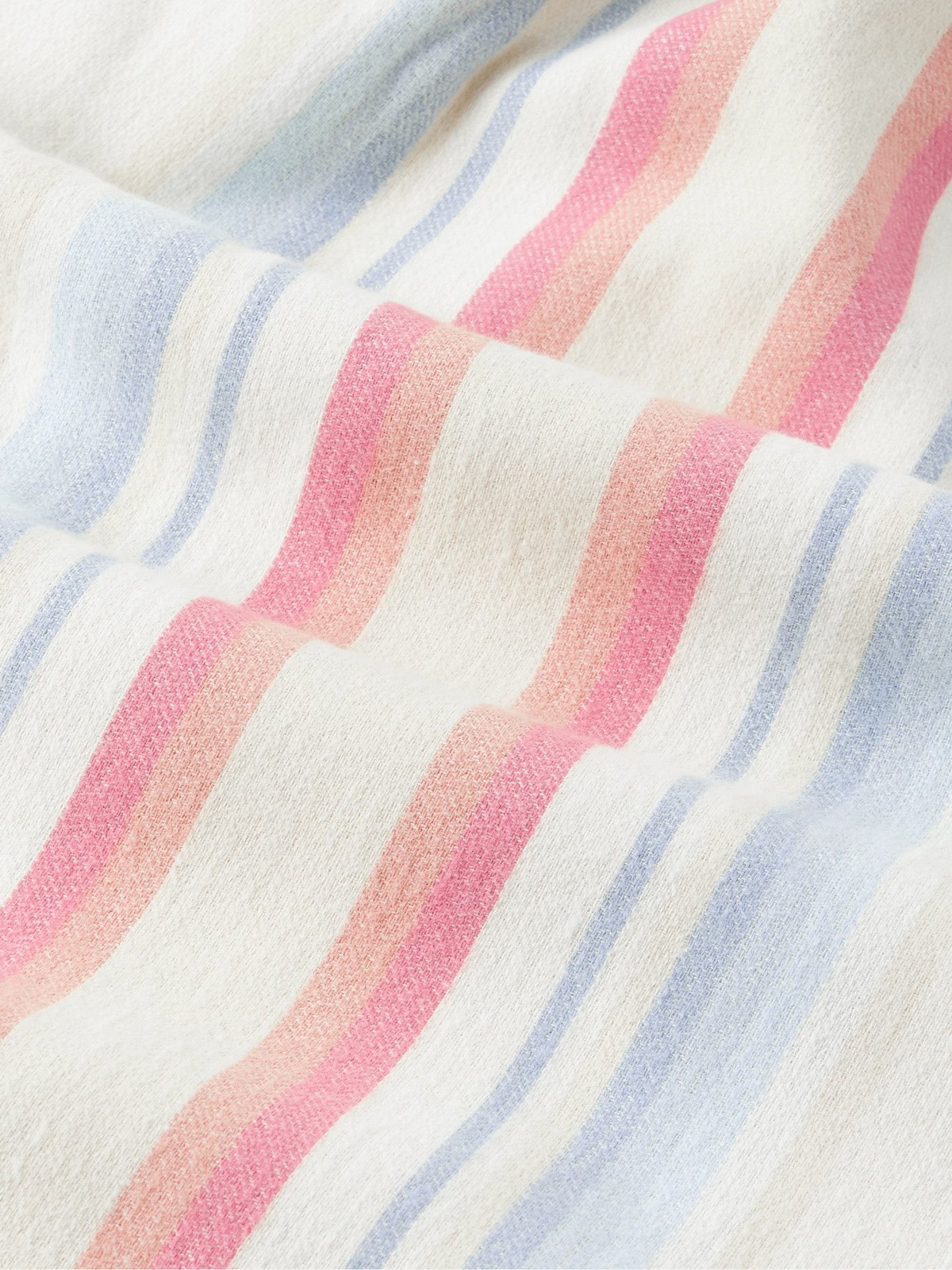 FAHERTY - Adirondack Striped Organic Cotton-Jacquard Blanket Faherty