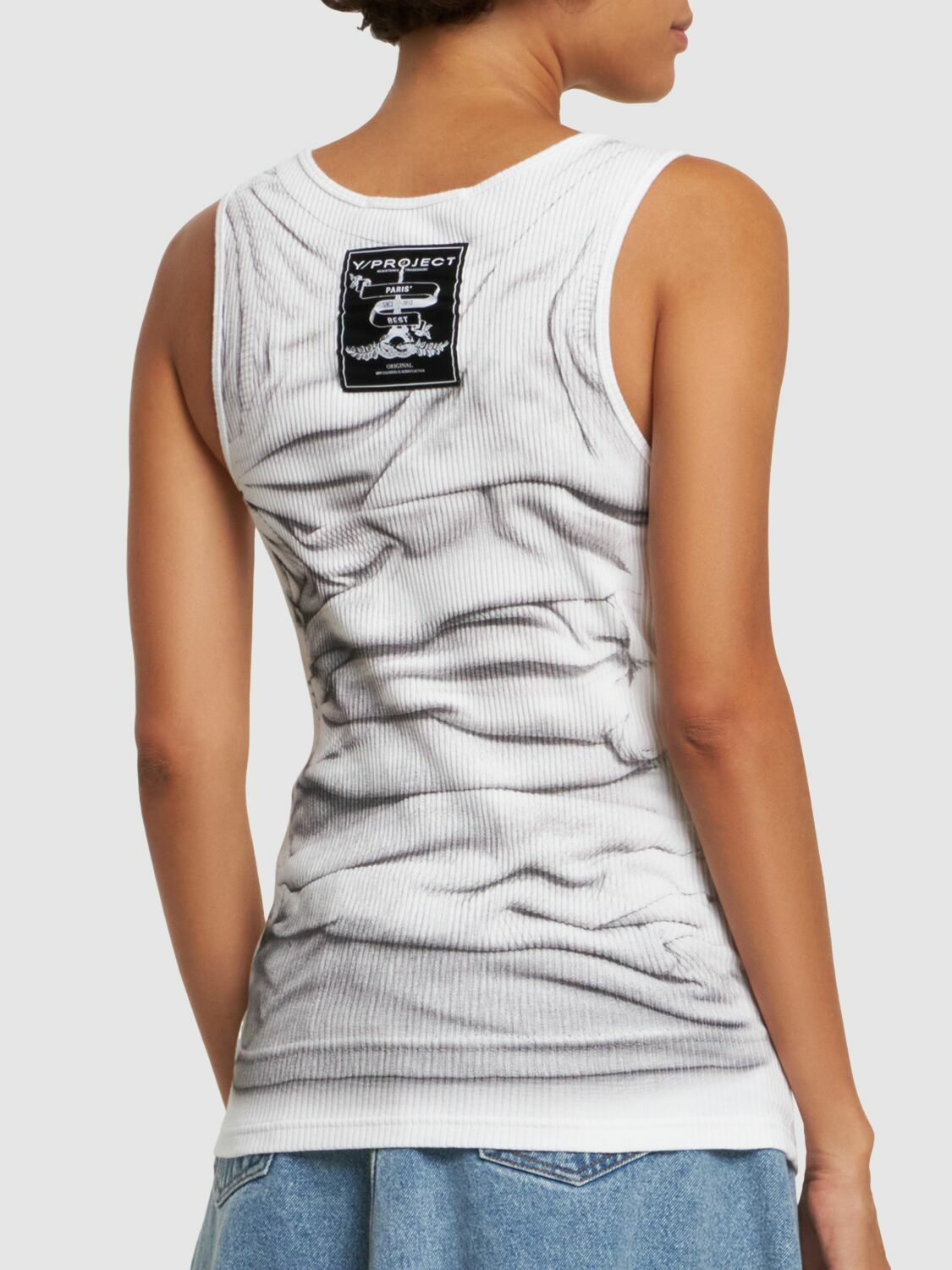 Y/PROJECT - Printed Cotton Tank Top Y/Project