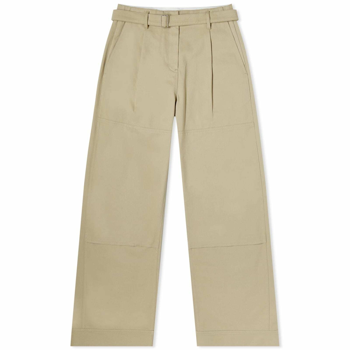 Low Classic Women's Belted Stitch Cargo Pant in Light Khaki Low Classic
