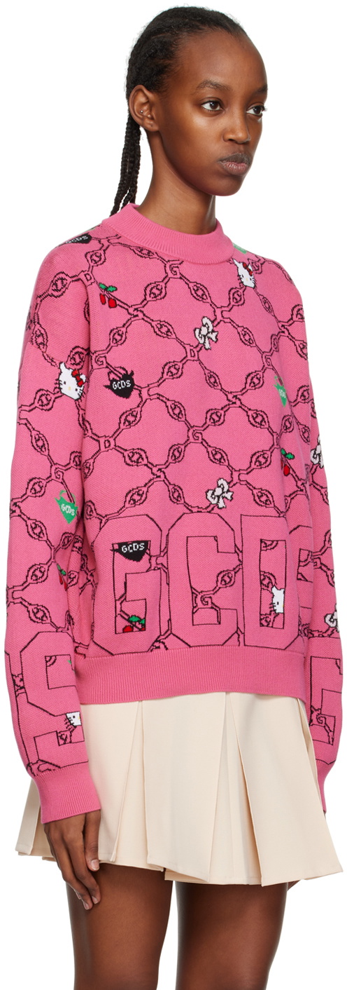 GCDS Pink Hello Kitty Edition Sweater GCDS