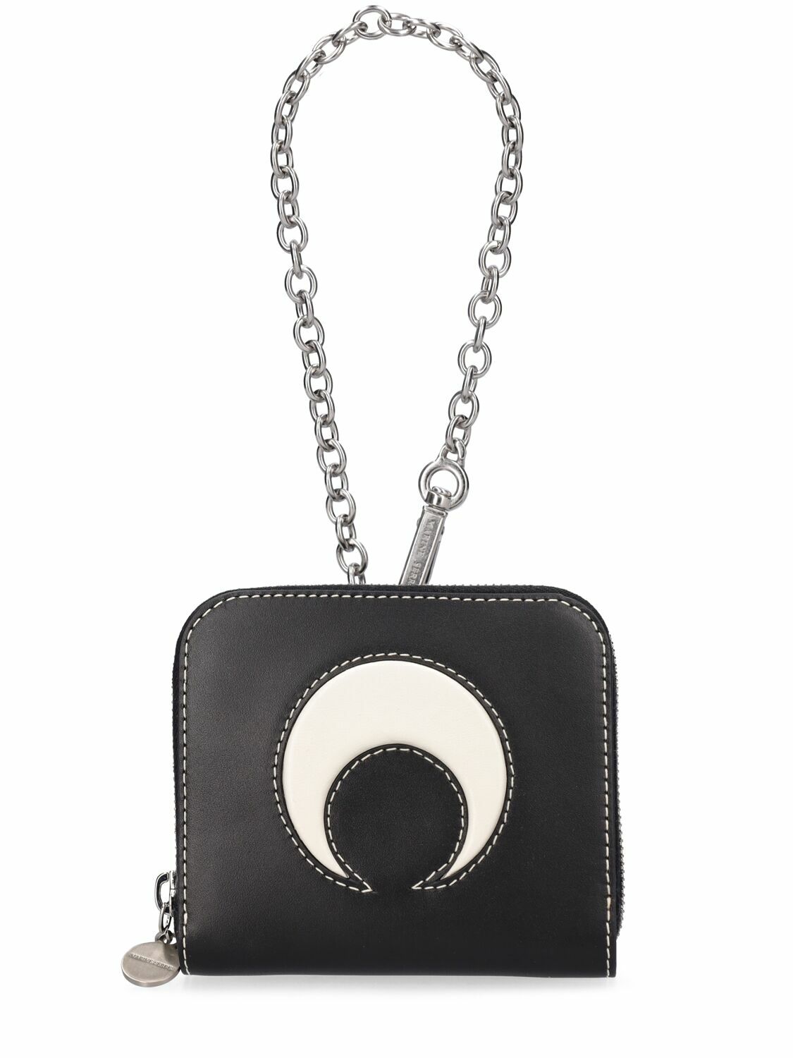 MARINE SERRE - Leather Chain Wallet Marine Serre
