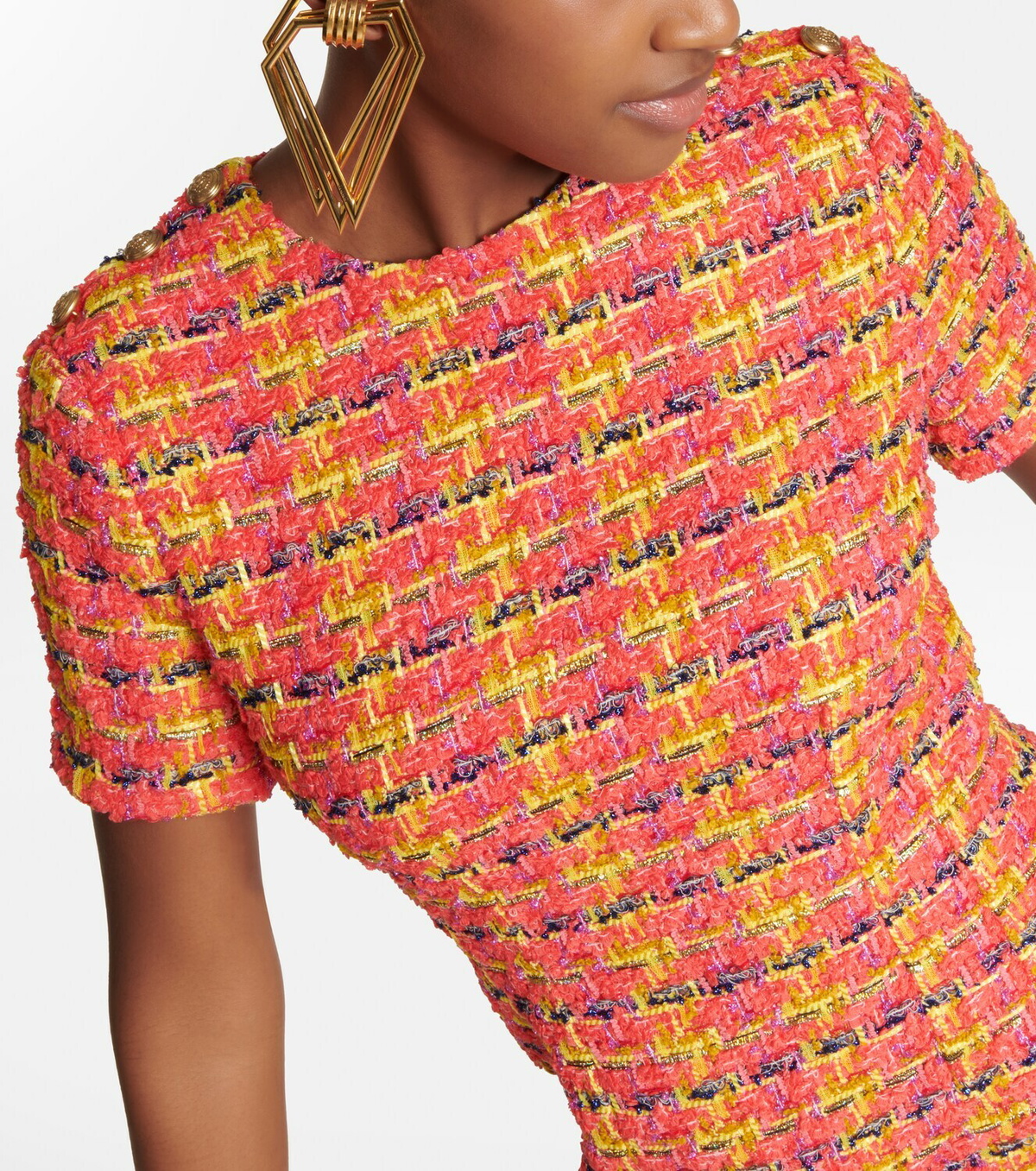 Gucci - Lamé tweed minidress Gucci