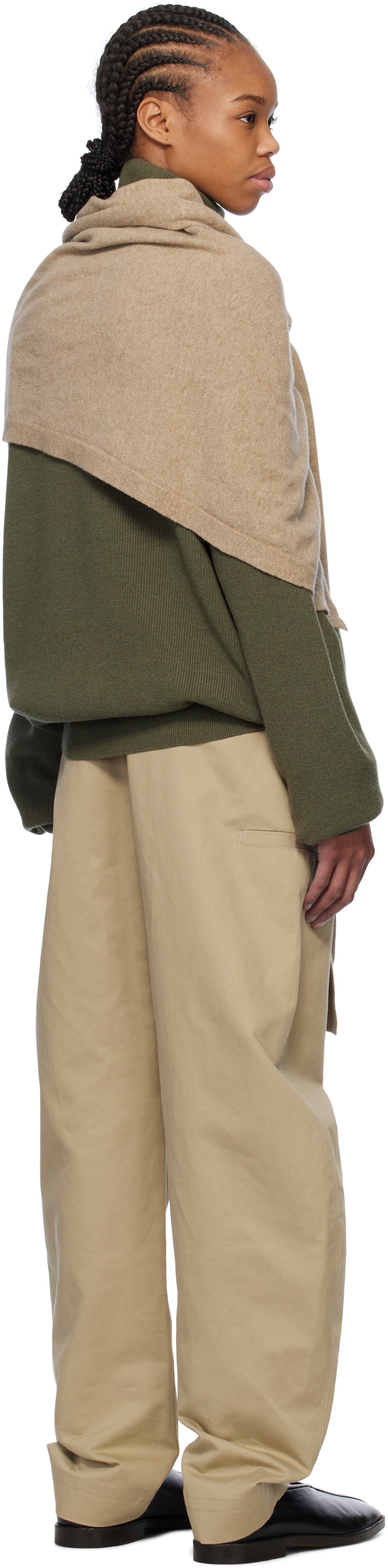 LEMAIRE Beige Wrap Scarf Lemaire