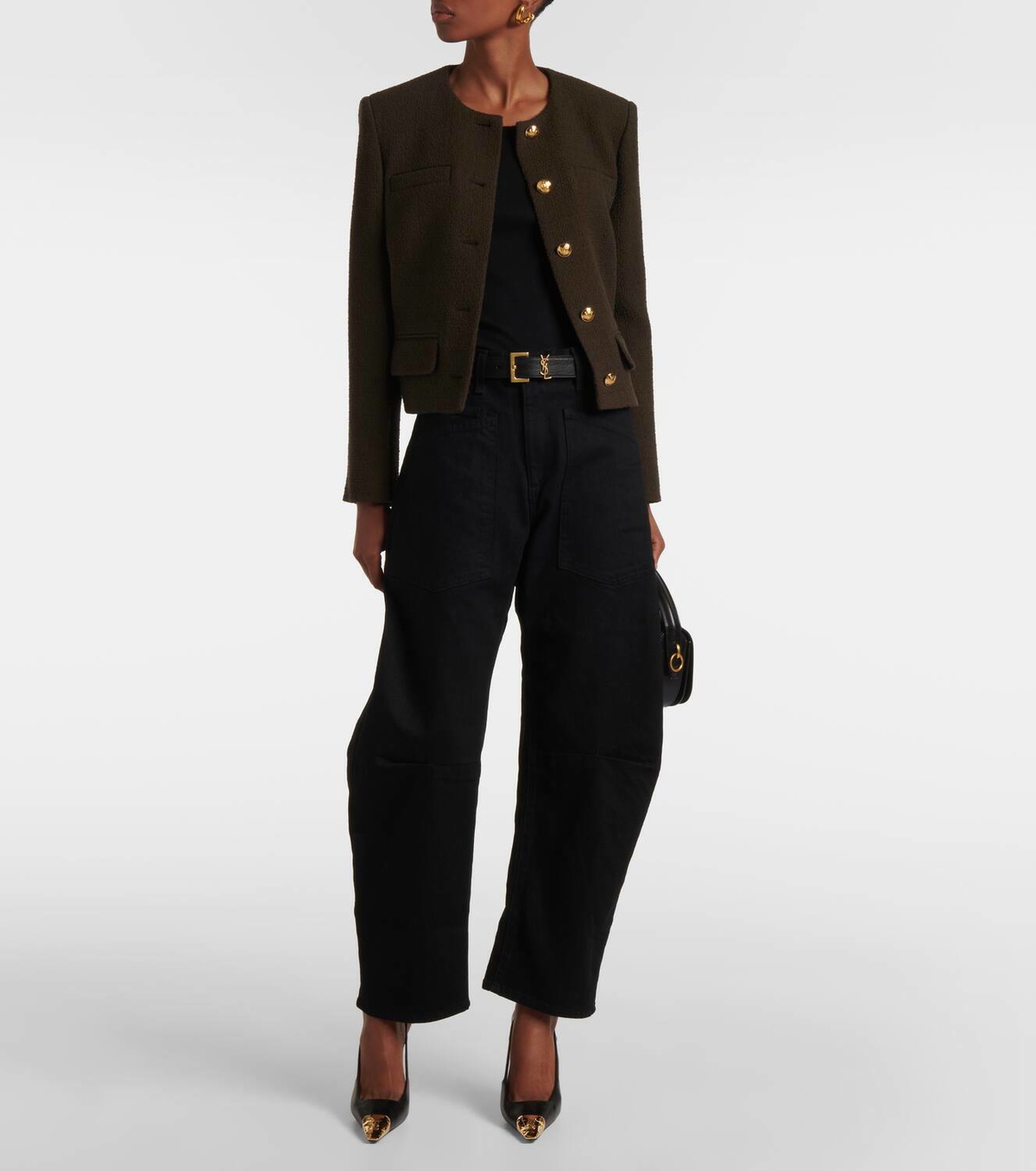 Nili Lotan Shon high-rise barrel-leg jeans Nili Lotan