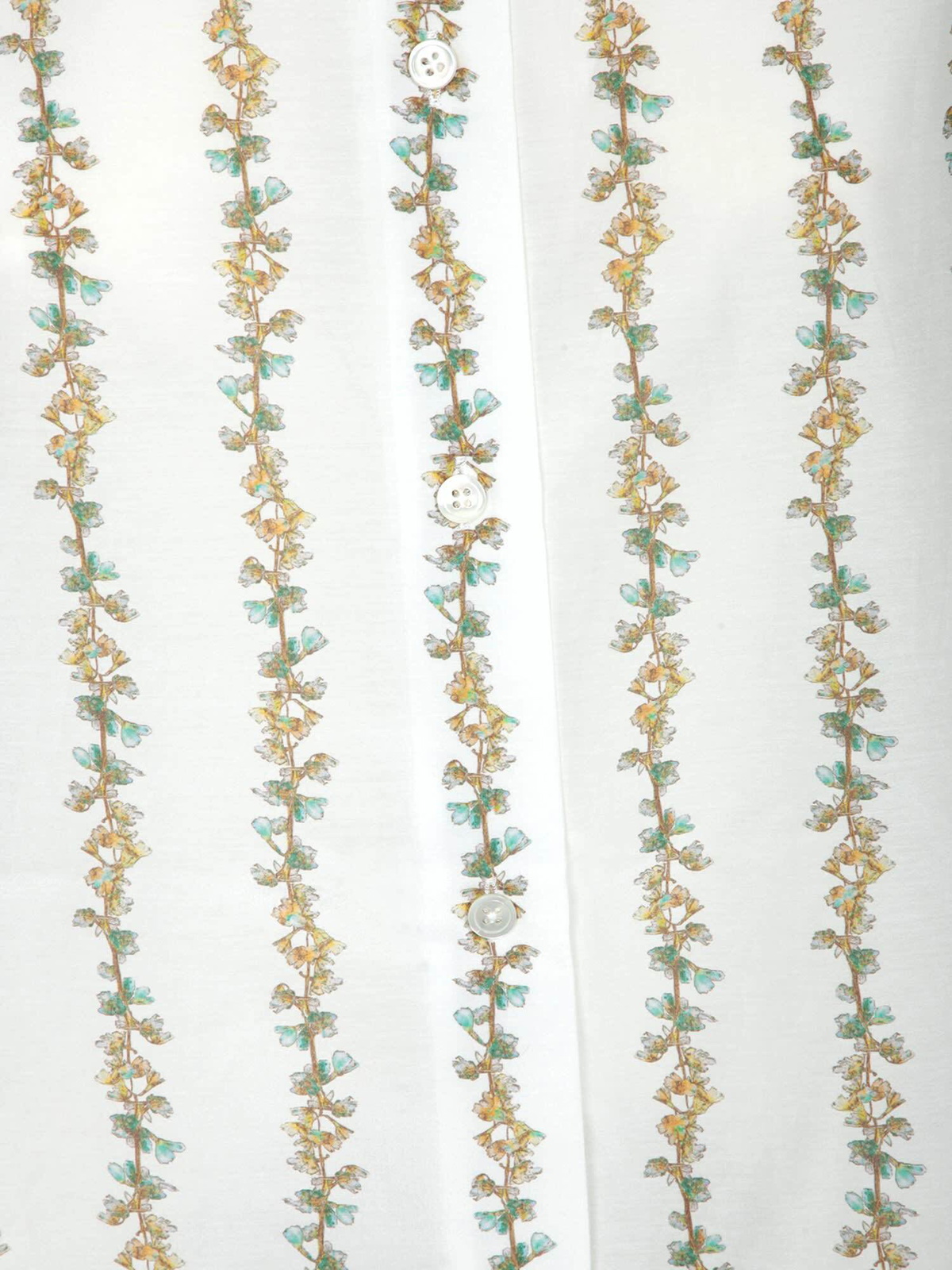Paul Smith White Floral Pattern Shirt Paul Smith