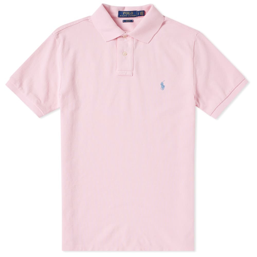 Polo Ralph Lauren Slim Fit Classic Polo Pink Polo Ralph Lauren