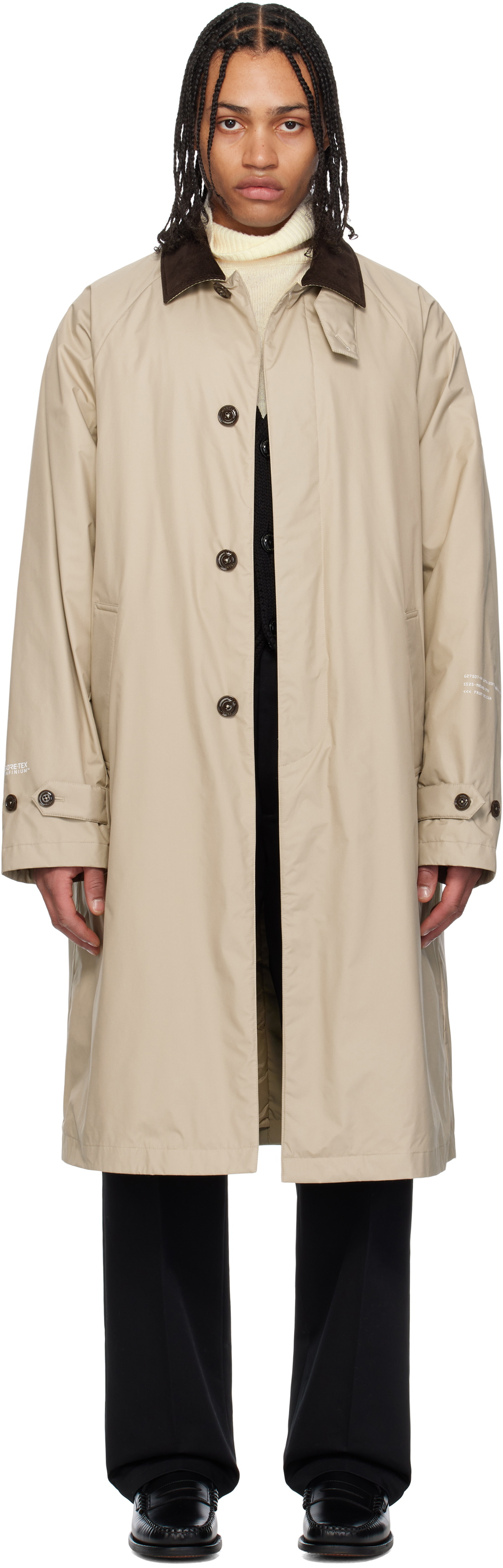 Moncler Genius Moncler x FRGMT Hiroshi Fujiwara Beige Nabeh Down Coat ...