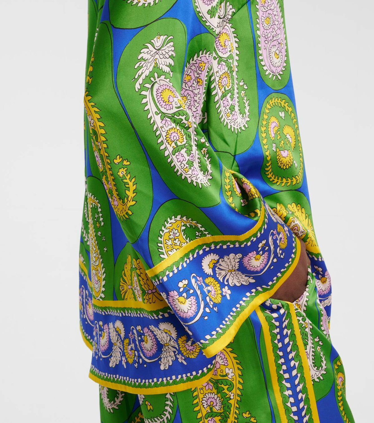 Alémais Printed silk satin shirt ALÉMAIS